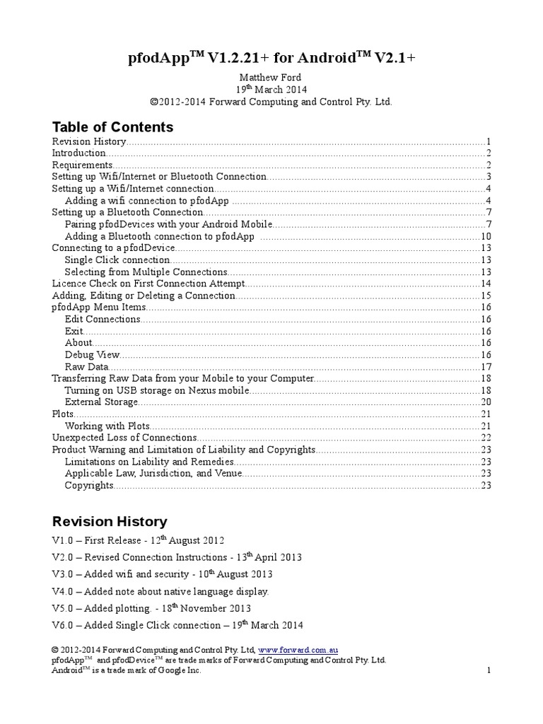 P Foda PP For Android Getting Started | PDF | Bluetooth | Computer Networking