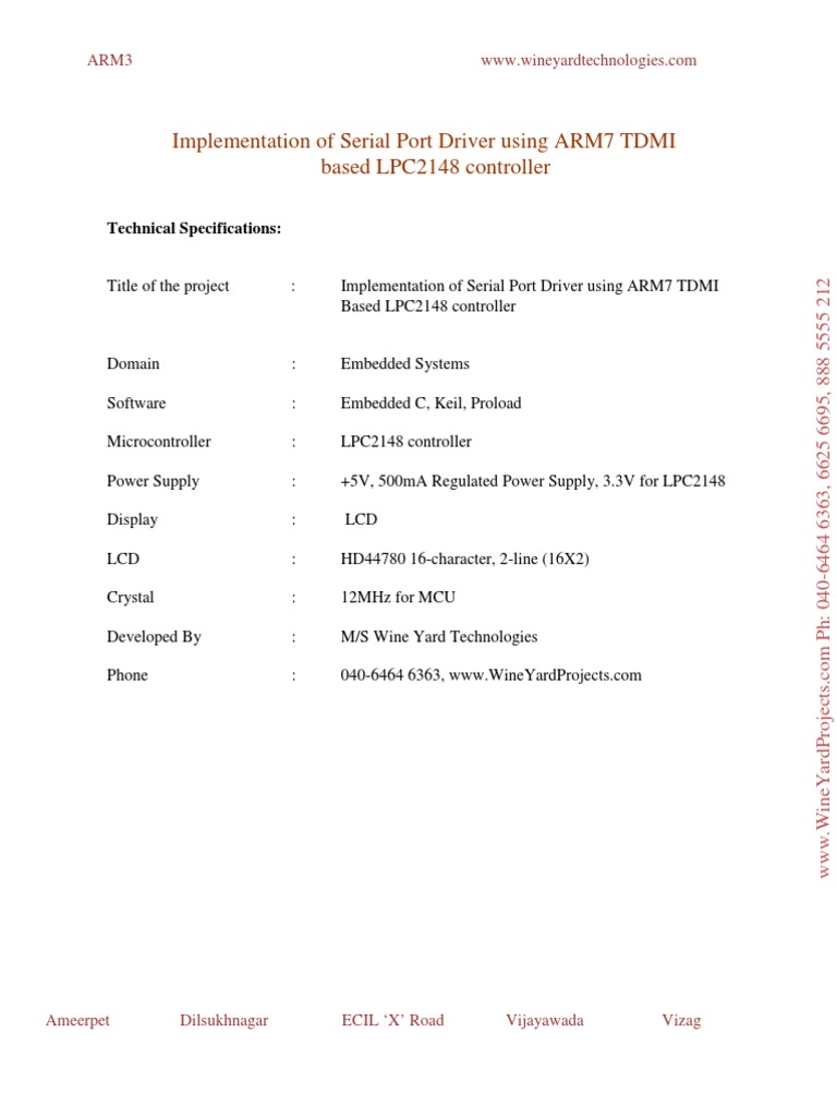 ARM7 Controller lpc2148 | PDF | Microcontroller | Arm Architecture