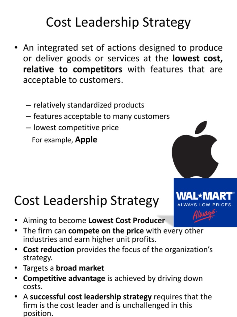 Cost Leadership Strategy Overview | PDF | Competition | Strategic ...