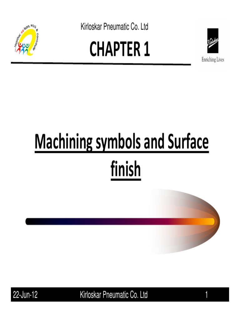 Machine Symbols & Surface Finish | PDF | Surface Roughness | Machining