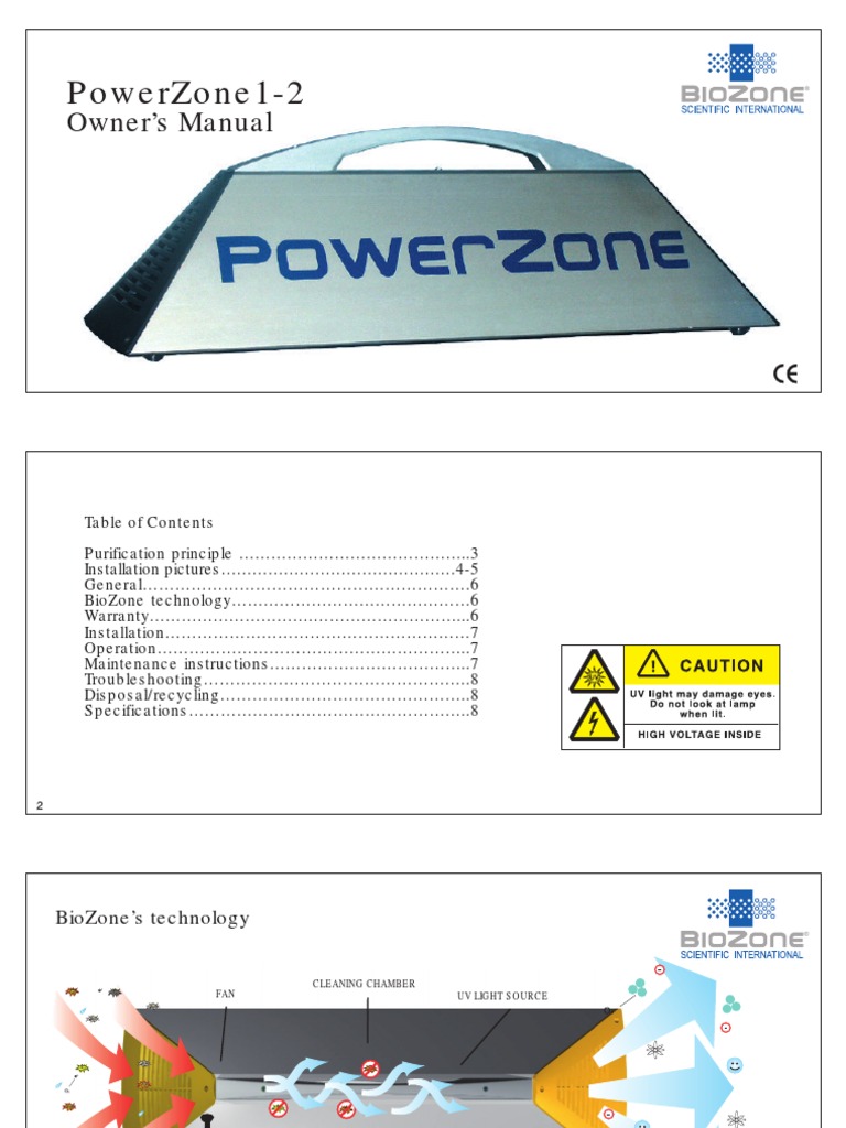 BioZone Scientific PowerZone Owners Manual1 | PDF | Ac Power Plugs And ...
