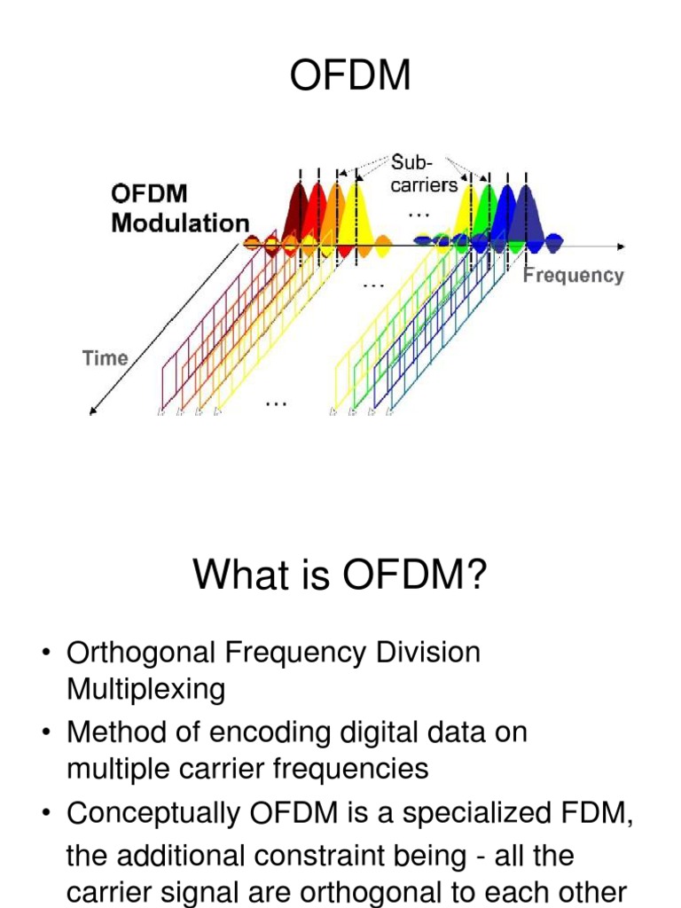 OFDM | PDF | Orthogonal Frequency Division Multiplexing | Multiplexing