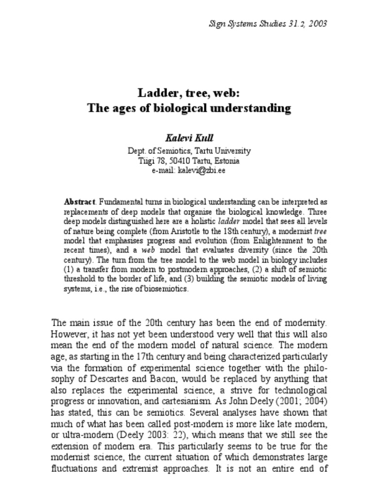 Evolution of Biological Models | PDF | Semiotics | Biology