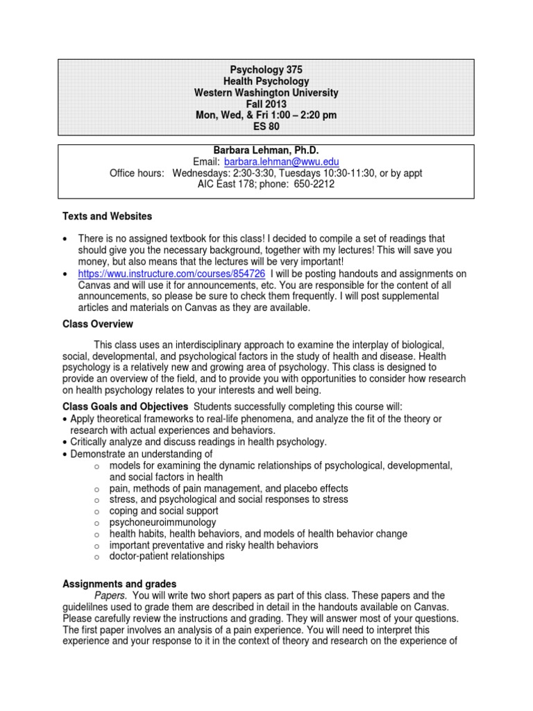 F 2013 Psy 375 Updated | PDF | Academic Dishonesty | Test (Assessment)