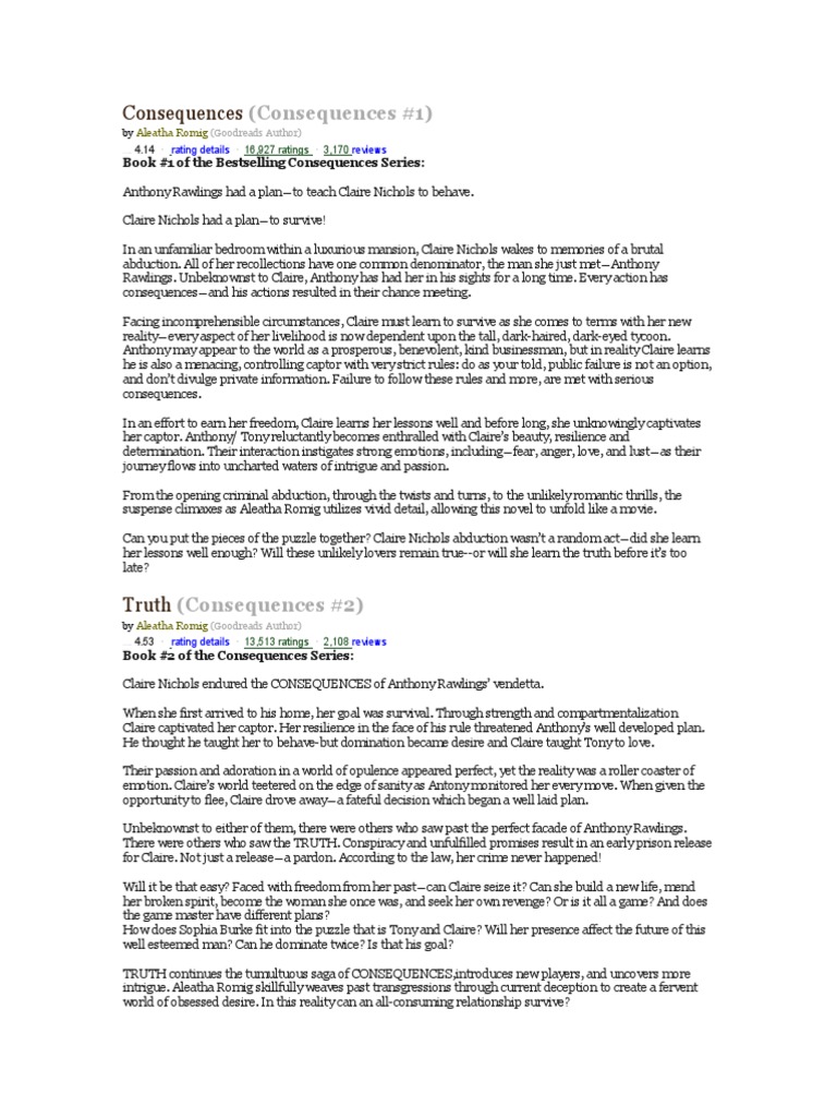 Consequences | PDF | Psychological Concepts