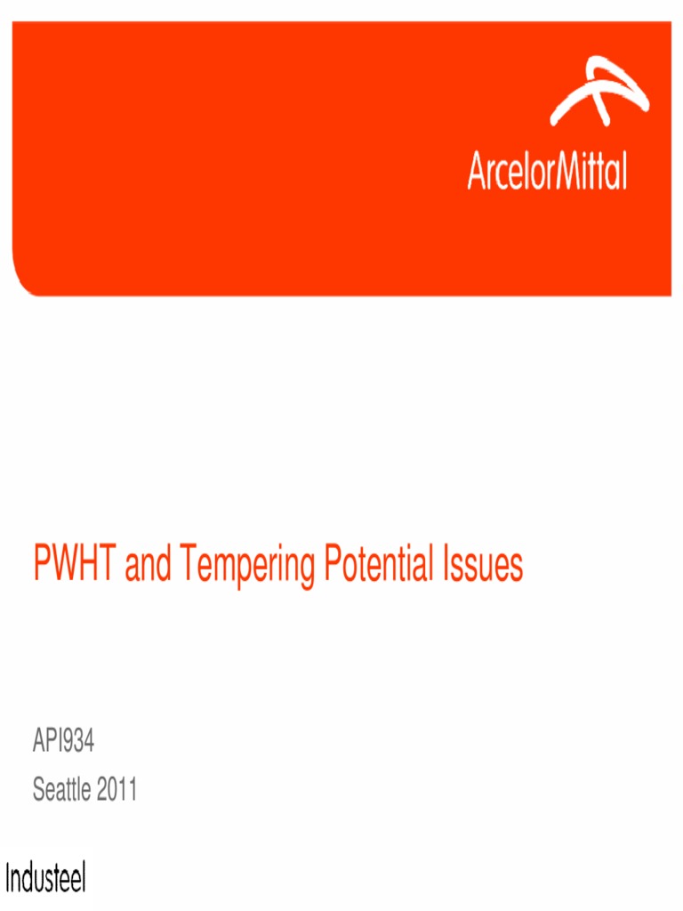 PWHT and Tempering Parameter Insights | PDF | Chemistry | Materials Science