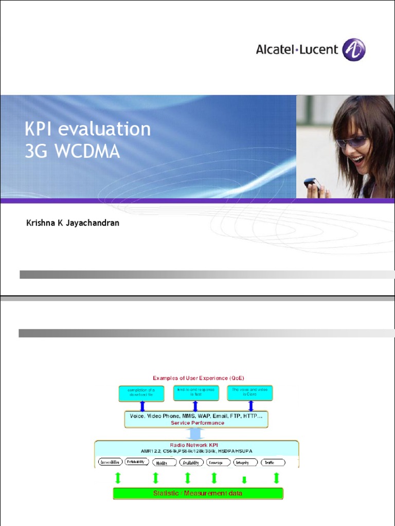 Alcatel WCDMA KPI Evaluation 3G WCDMA | PDF | High Speed Packet Access | Telecommunications ...