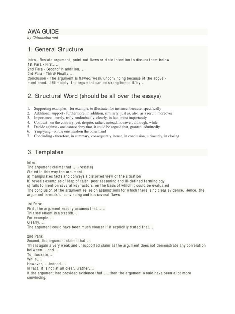 GMAT AWA Chineseburned | PDF | Argument | Reason