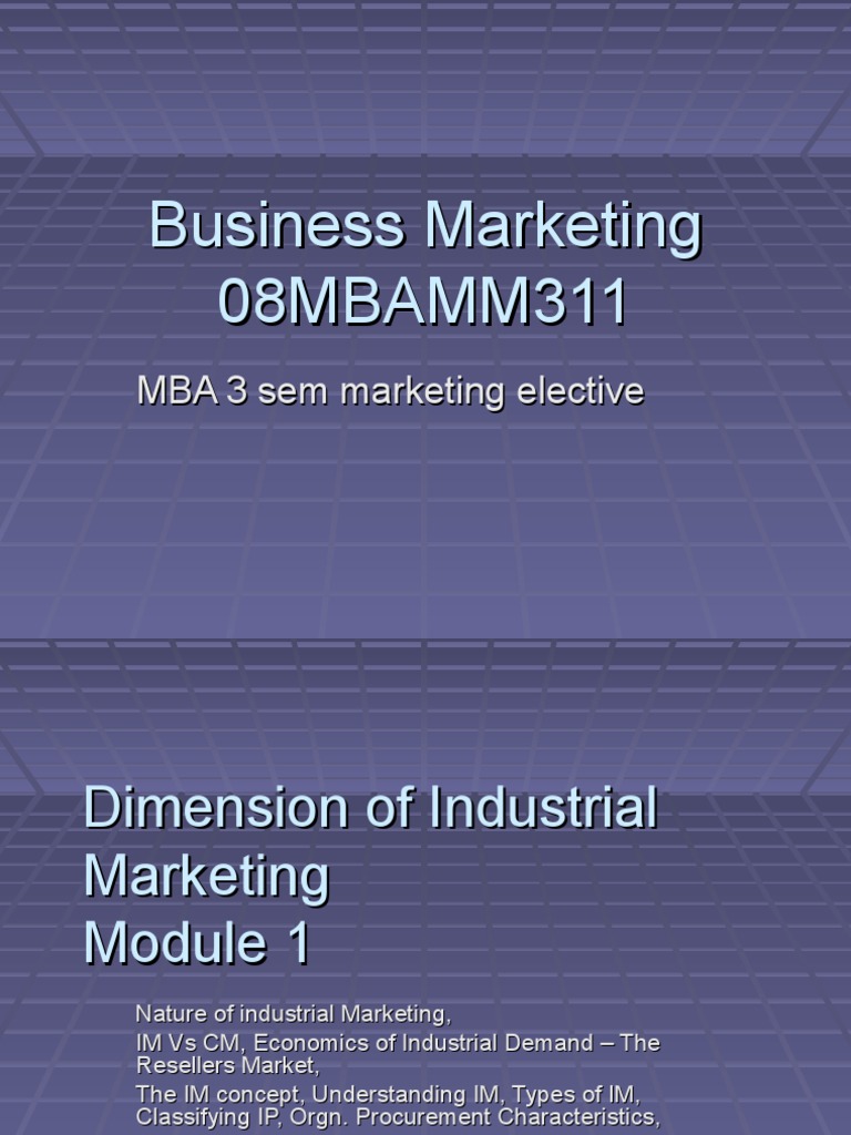 BM Module 1 | PDF | Marketing | Market (Economics)