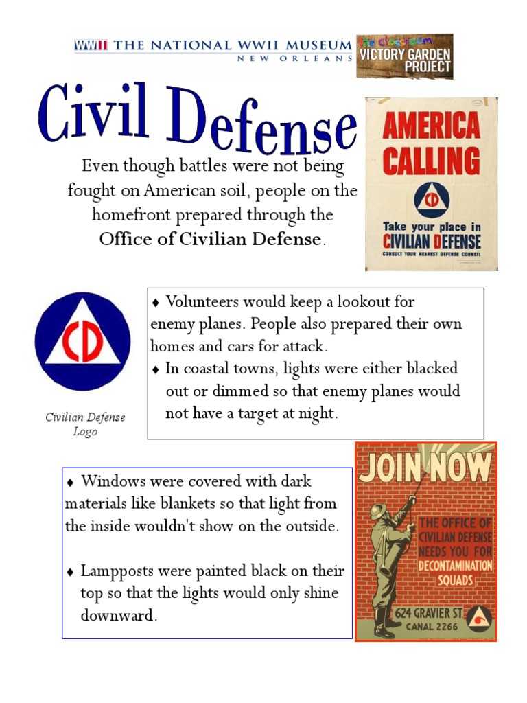 Homefront Civilian Defense Measures | PDF