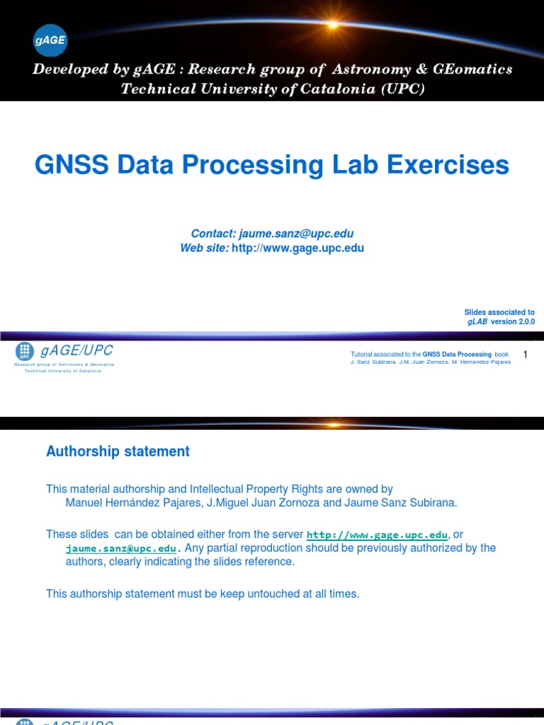 GNSS Data Processing Lab Exercises | PDF | Global Positioning System | Atmosphere Of Earth
