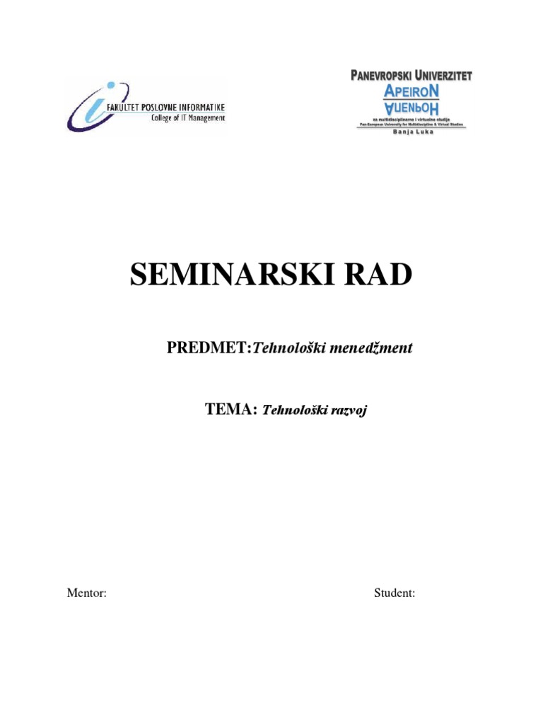 Seminarski Rad | PDF