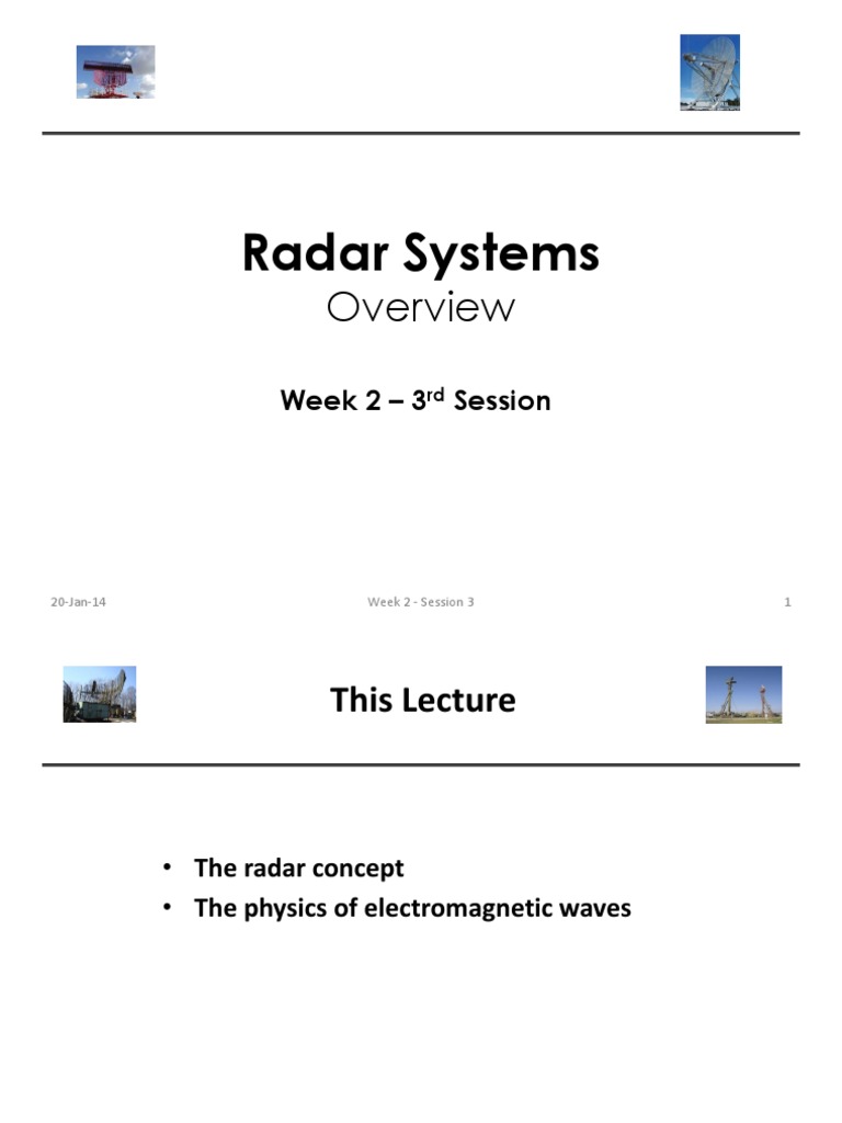Introduction and Radar Overview PT 2 | PDF | Waves | Radar
