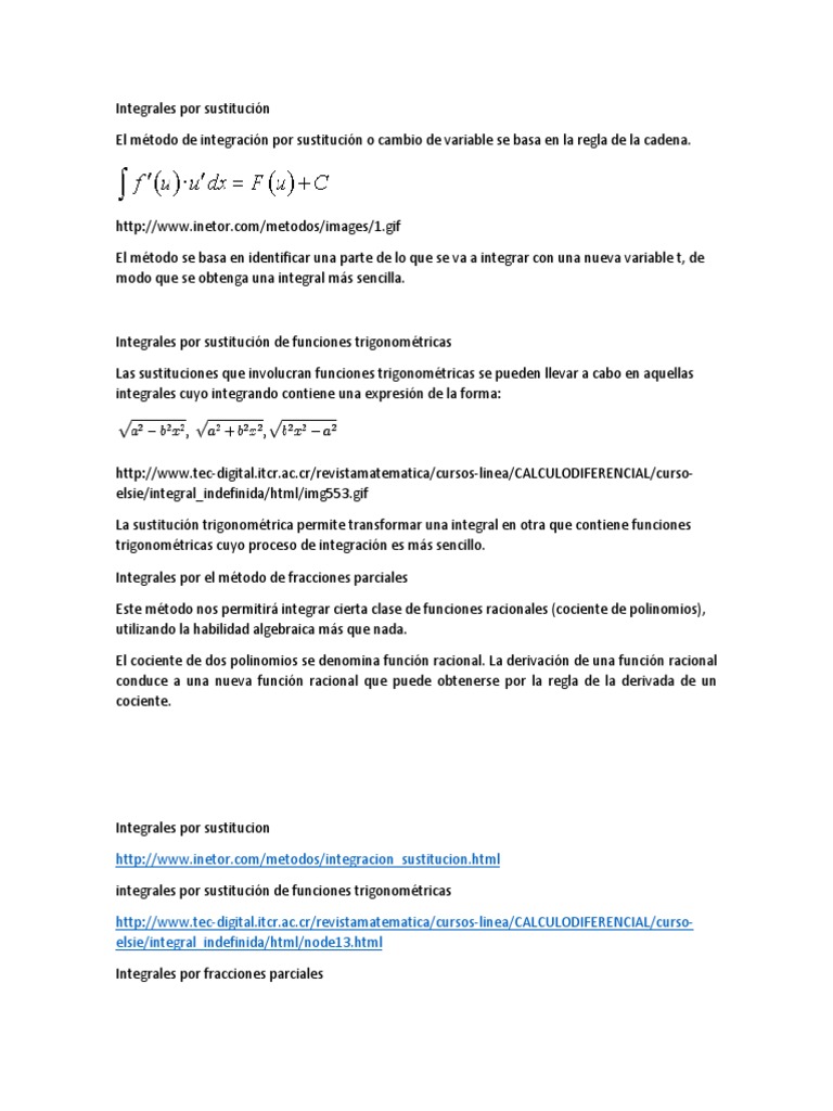 Metodos de Integracion Foro Act 1 Unidad 3 | PDF
