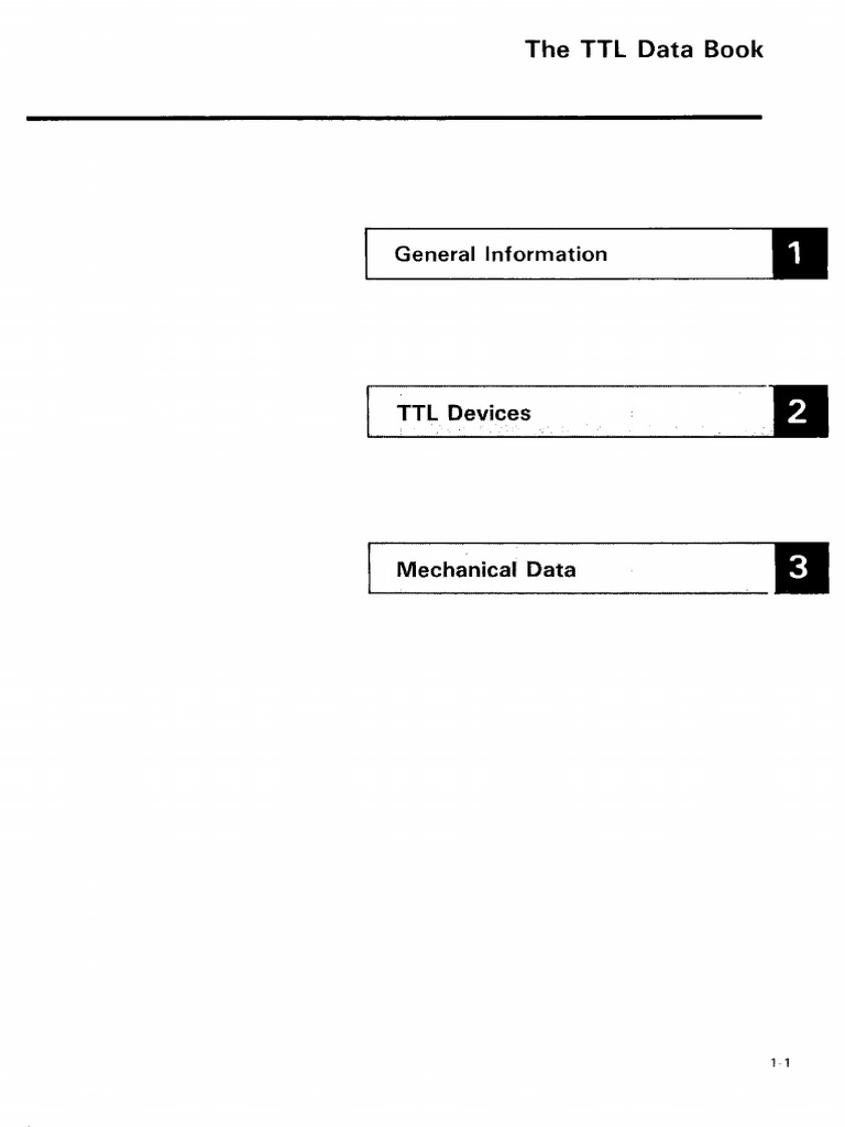 TTL Logic Databook TexasInstruments | PDF | Electric Current | Digital ...