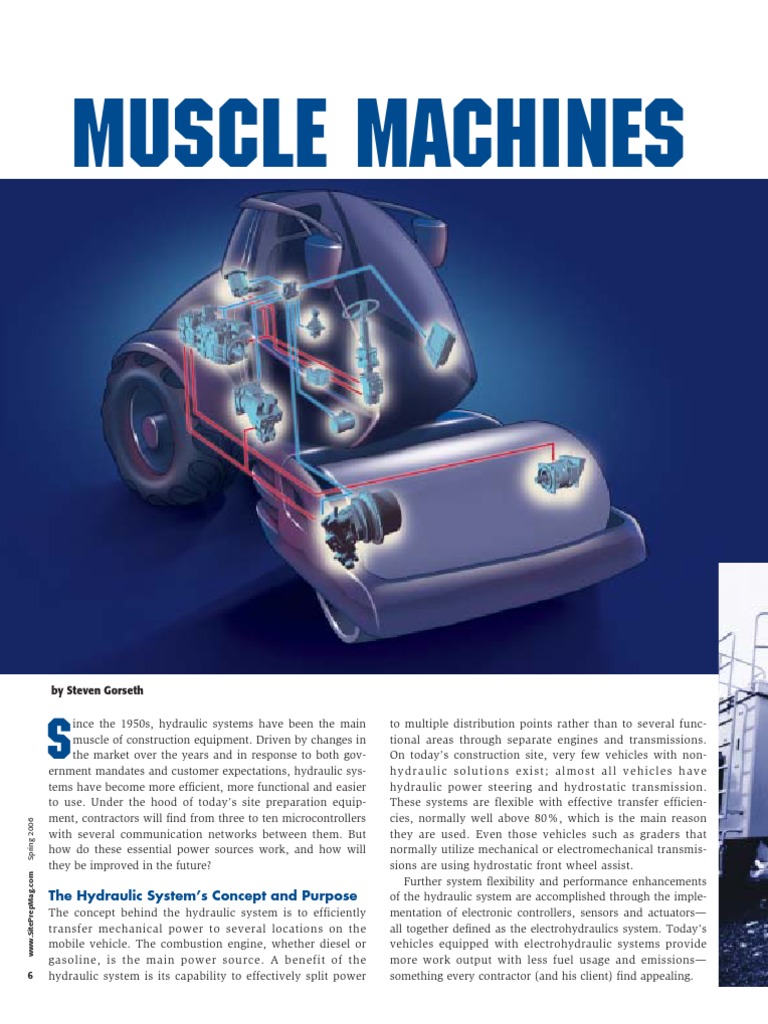 Muscle Machines: The Hydraulic System's Concept and Purpose | PDF ...