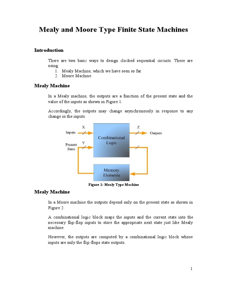 Finite State Machines Explained | PDF | Electronic Engineering | Areas ...