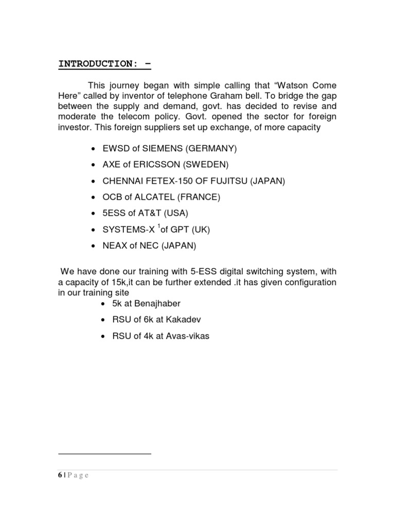 BSNL 5-Ess | PDF | Telephone Exchange | Routing