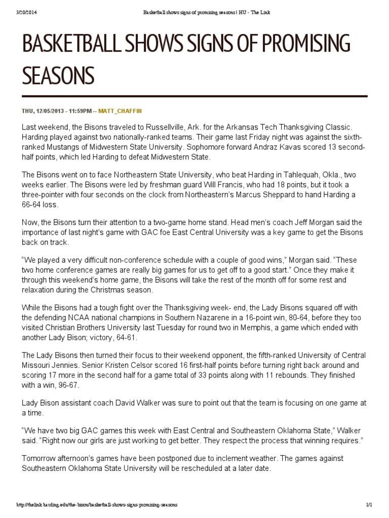 Basketball Writing | PDF | Oklahoma Sooners Football | Ncaa Division I ...