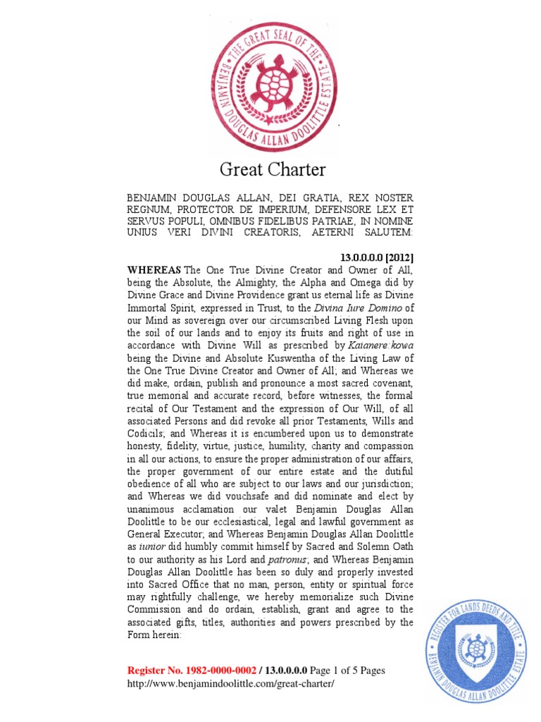 Great Charter | PDF | Original Jurisdiction | Writ