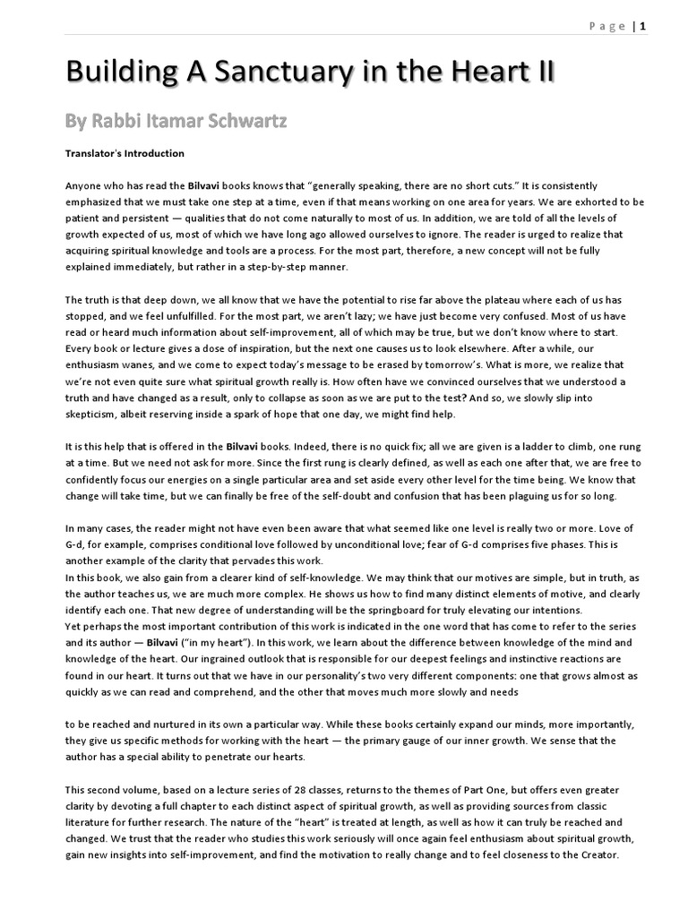 Building a Sanctuary in the Heart II | PDF | Faith | Names Of God In ...