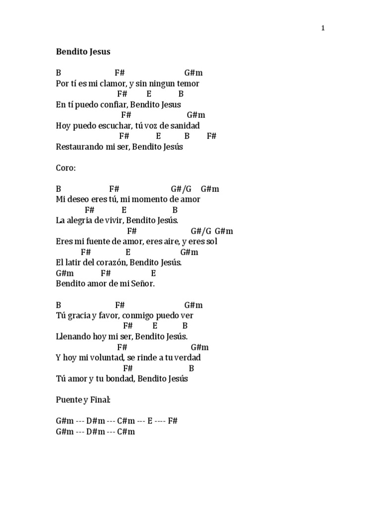 Bendito Jesus | PDF | Poesía