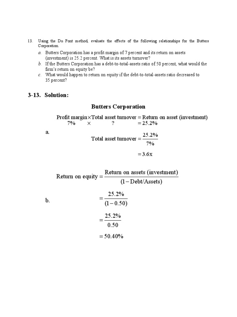 Foundations Of Financial Management Homework Solutions For Chapter 3