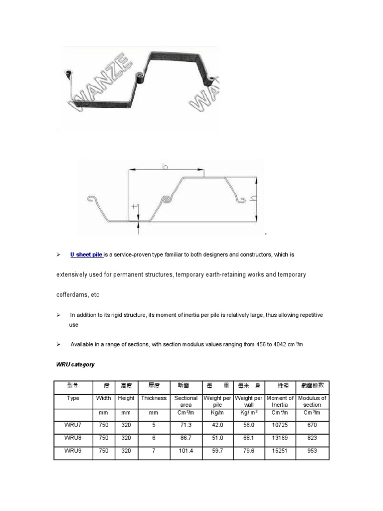 Turap Profil Larssen | PDF | Deep Foundation | Materials