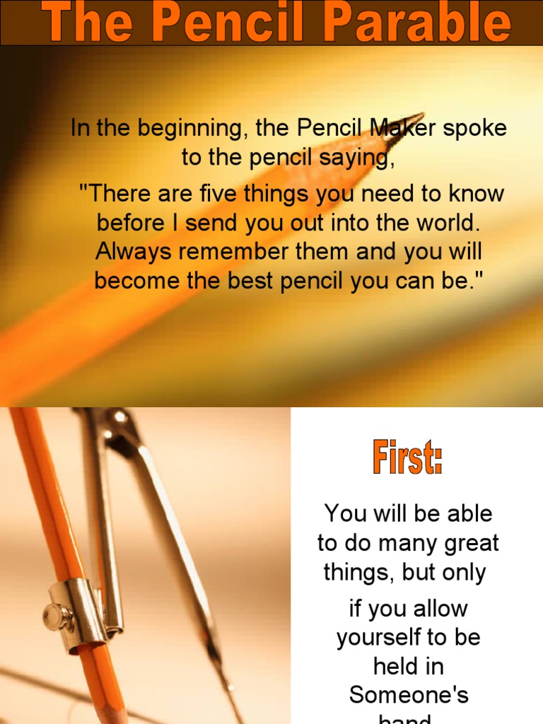 The Pencil Parable | PDF | Self-Improvement