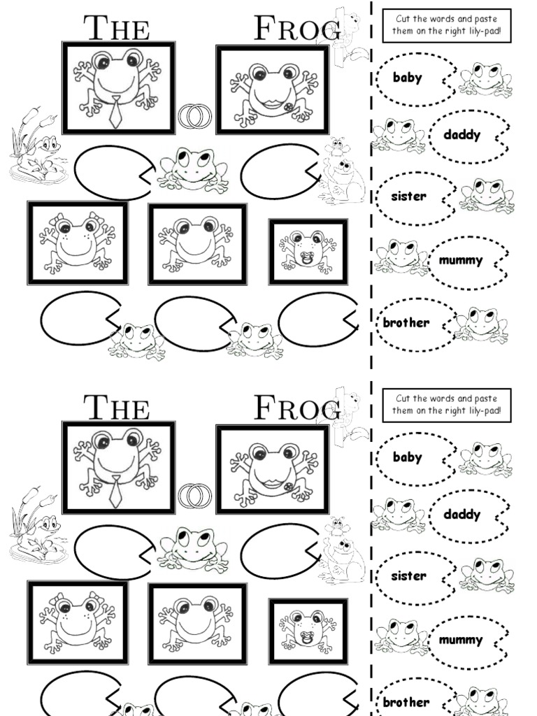 The Frog Family Worksheet | PDF