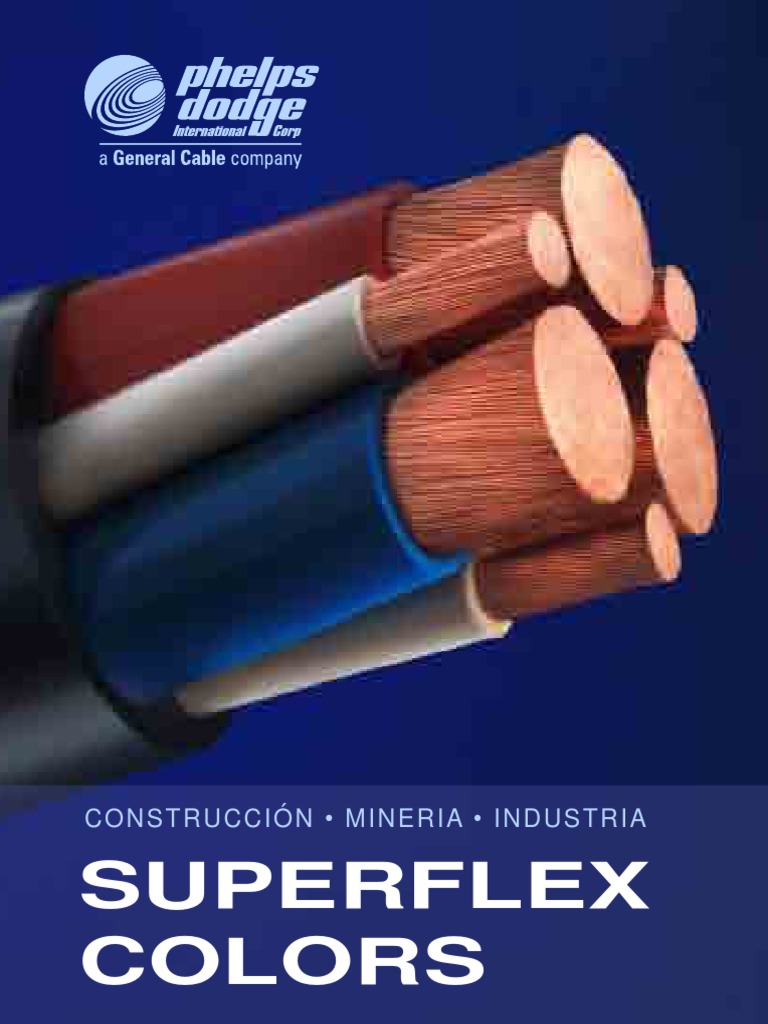 Tabla Cables Superflex | PDF | Corriente eléctrica | Resistencia Eléctrica y Conductancia