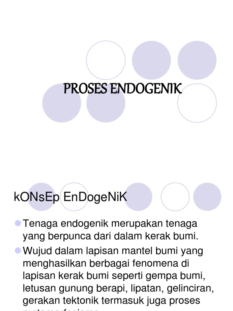 Proses Endogenik (Geografi) | PDF