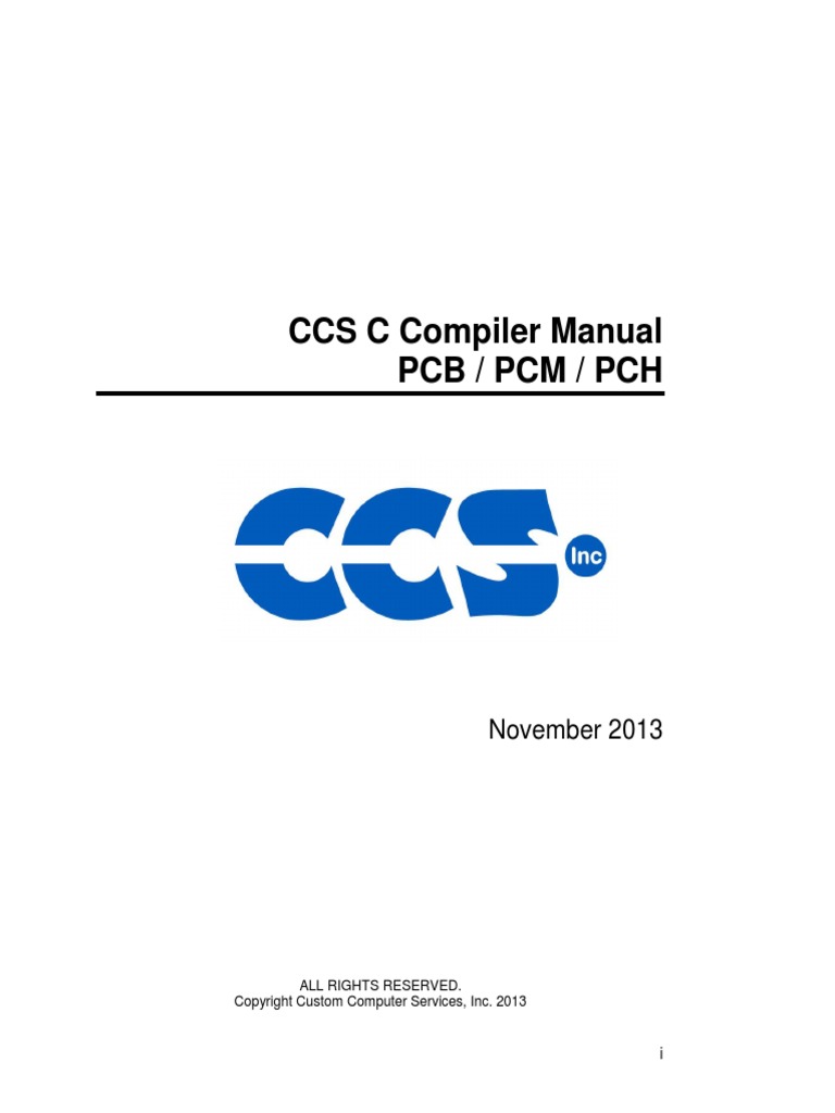 Manual: Programación de Microcontroladores en CCS (Pic C) . | PDF ...