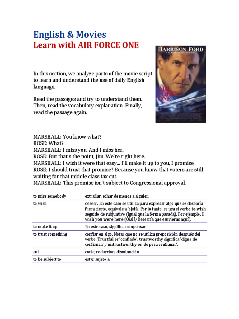 Learn With Air Force One | PDF