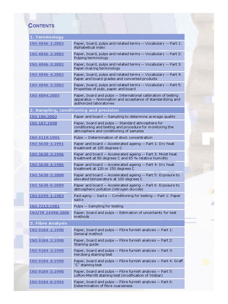 ISO-CD ROM Paper Board and Pulps | PDF | Pulp (Paper) | Paper