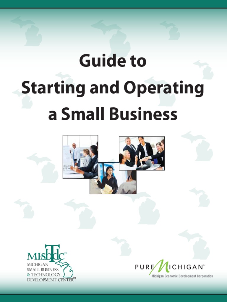 Guide To Starting and Operating A Small Business | PDF | Market ...
