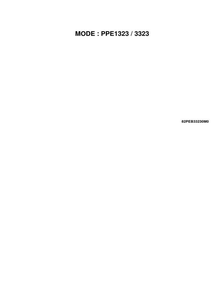 Ppe 3323 | PDF