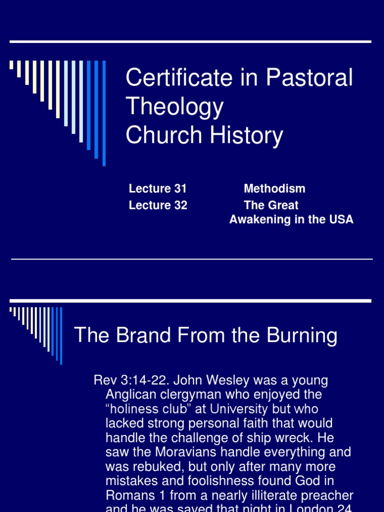 CH Hist Lect 31-32 | PDF | John Wesley | Methodism