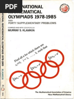 1000 Mathematical Challenges From Mathematical Olympiads | PDF