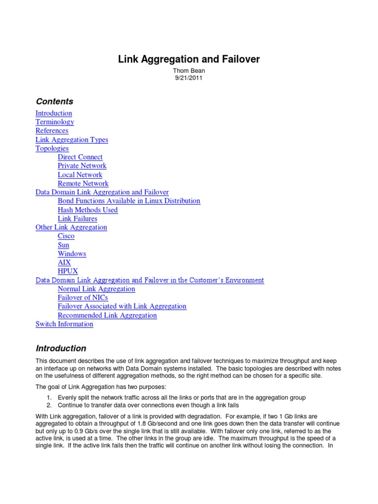 Docu48800 Detailed Link Aggregation Configuration | PDF | Network Switch | Computer Network