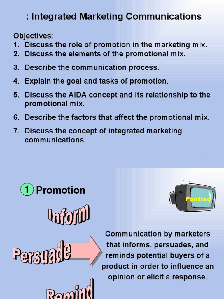 Integrated Marketing Communications | PDF | Promotion (Marketing) | Sales