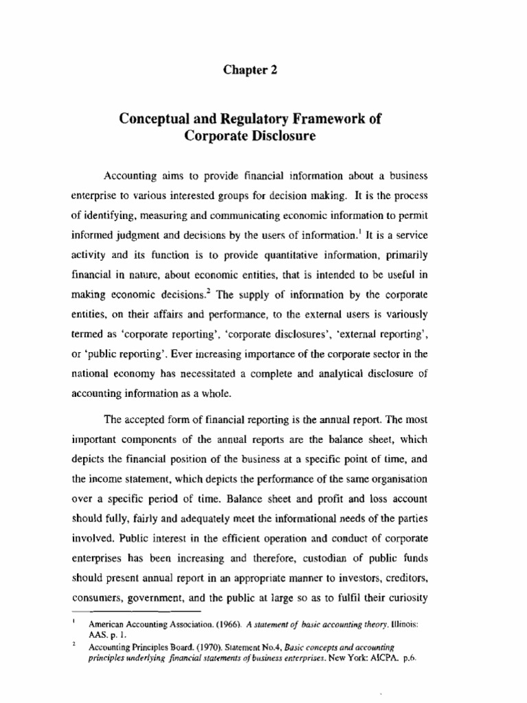 Corporate Disclosure | PDF | Financial Statement | Relevance