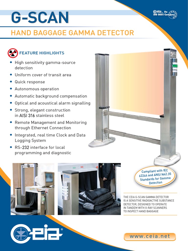 CEIA G-SCAN Brochure 180k007v1uk | PDF | Image Scanner | Sensor