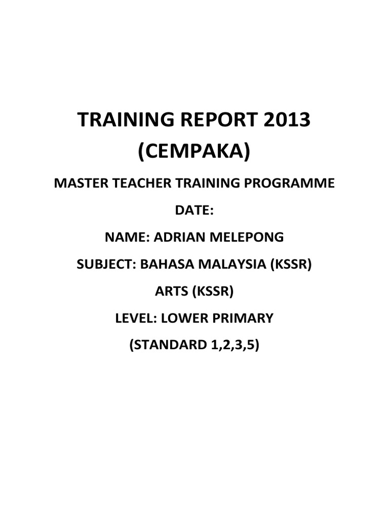 Master Teacher Program Report | PDF | Lesson Plan | Teachers