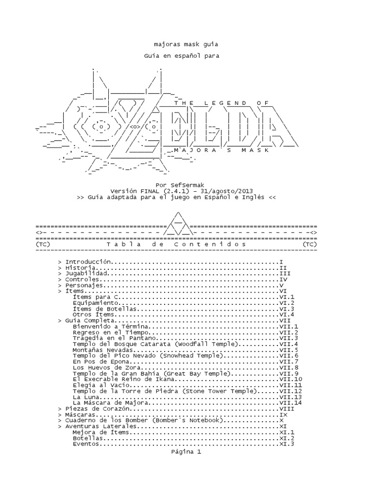 Majoras Mask Guia | PDF | La leyenda de Zelda | Ocio Majoras Mask Guia | PDF | La leyenda de Zelda | Ocio