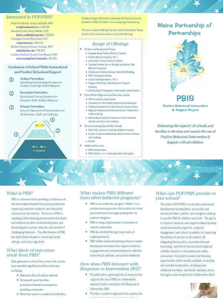 Pbis Tri Fold Brochure | PDF | Behavior Modification | Learning