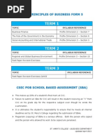 Csec POB Syllabus | PDF | Business Economics | Business