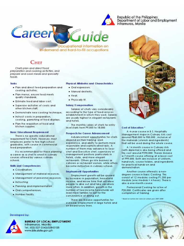 Chefs Plan and Direct Food Preparation and Cooking Activities, and ...