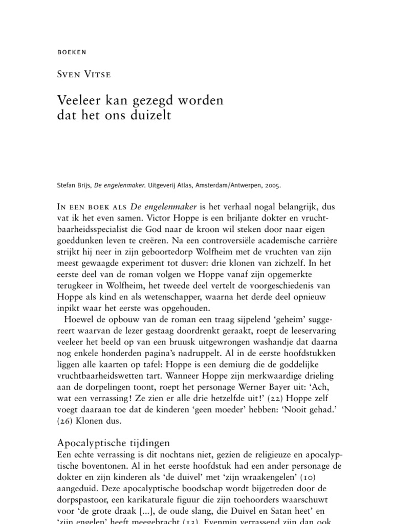 Engelenmaker DWB | PDF