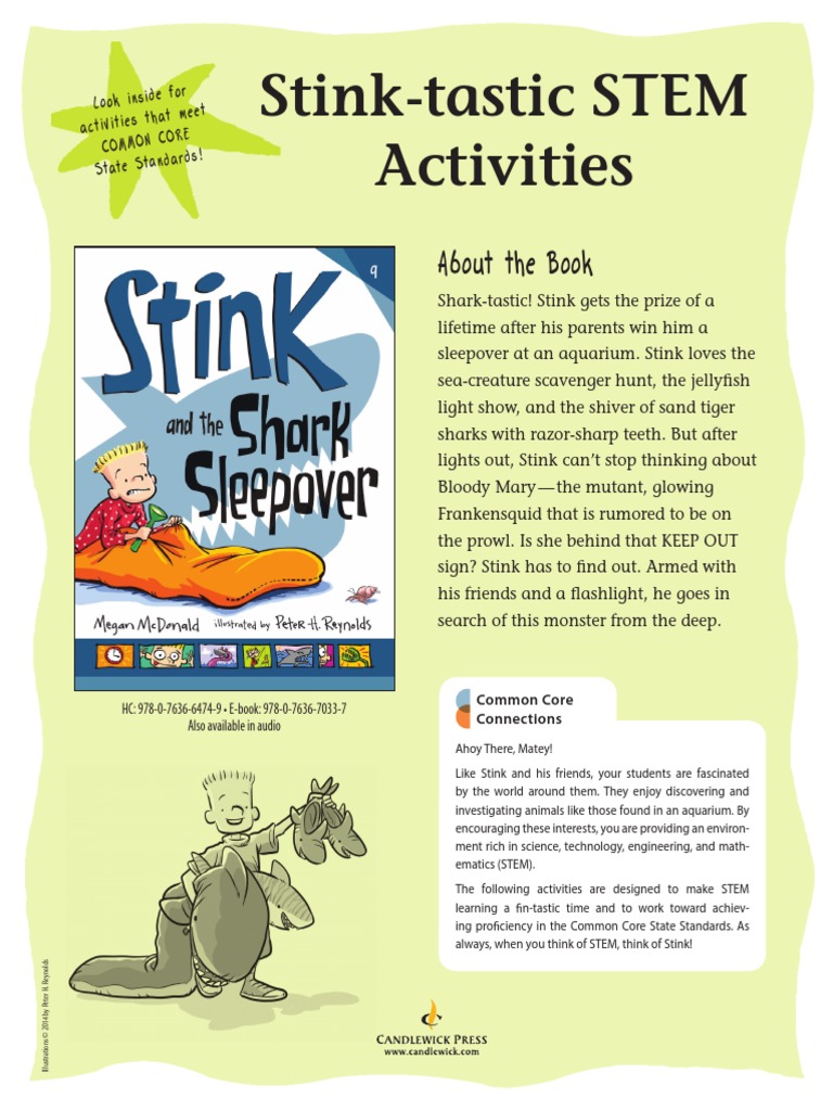 Stink and The Shark Sleepover Teacher's Guide | PDF
